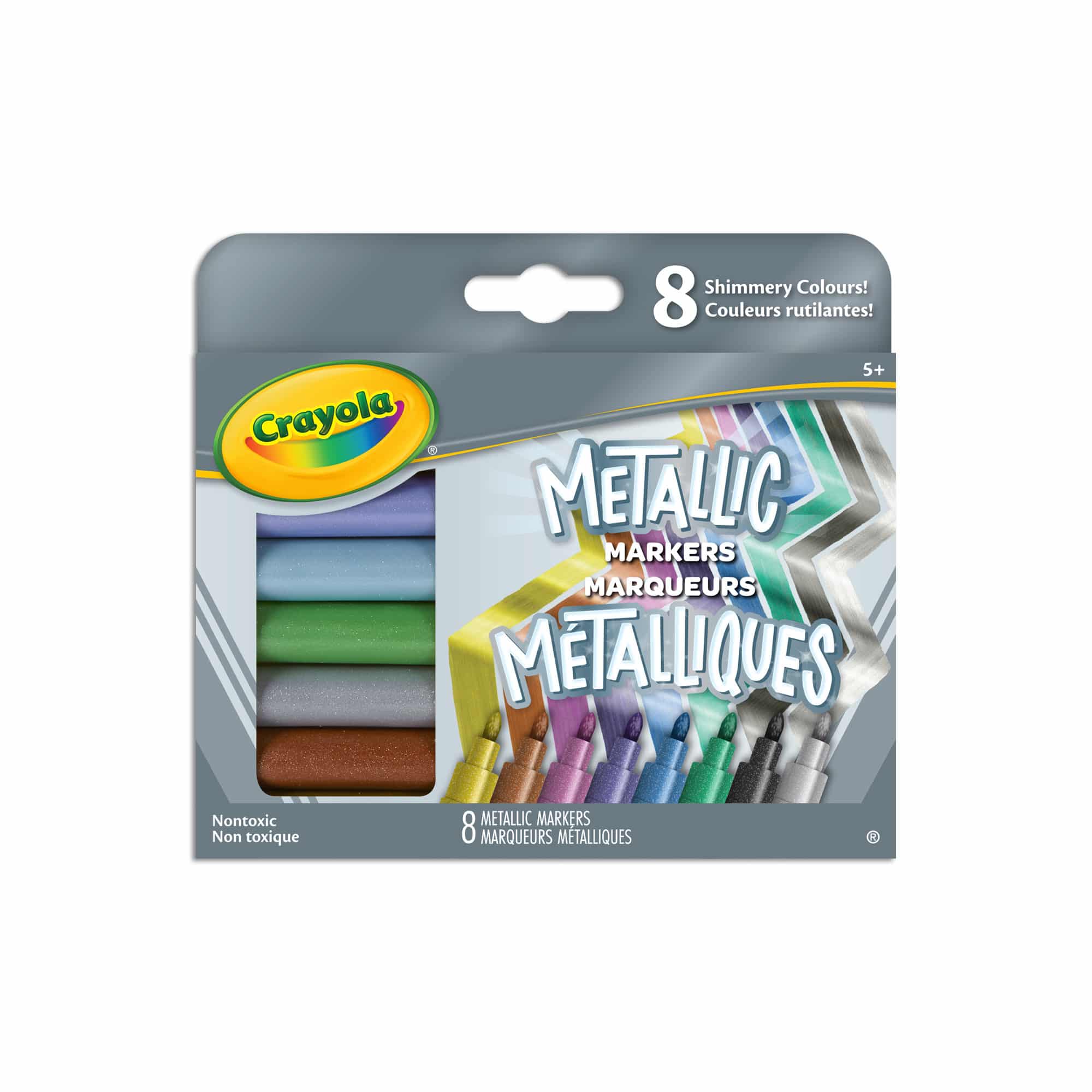 pqt de 8 marqueurs métalliques crayola – Copie extra