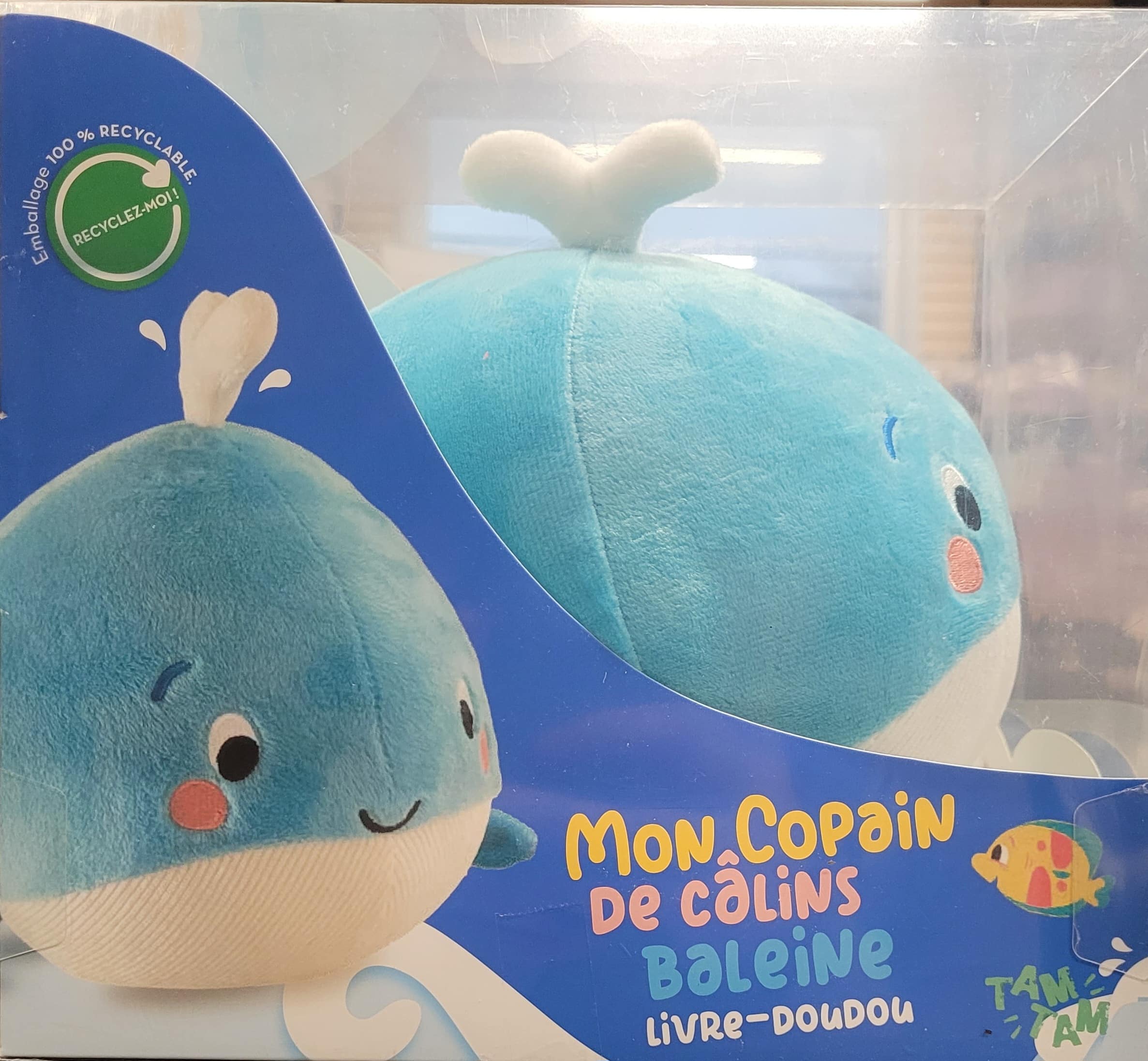 Mon copain de câlins Livre-doudou Baleine – Copie extra