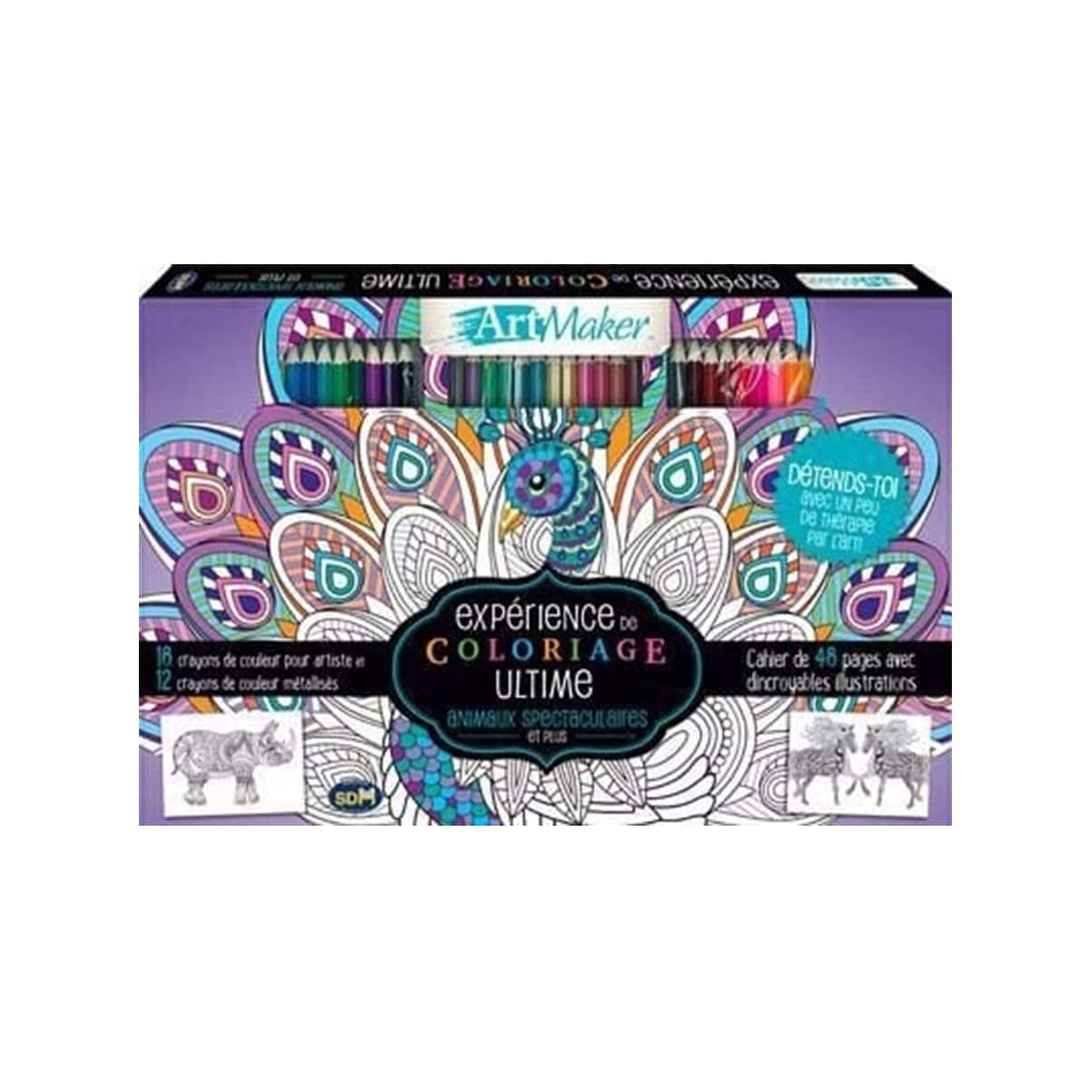 Expérience de coloriage ultime Animaux spectaculaires – Copie extra